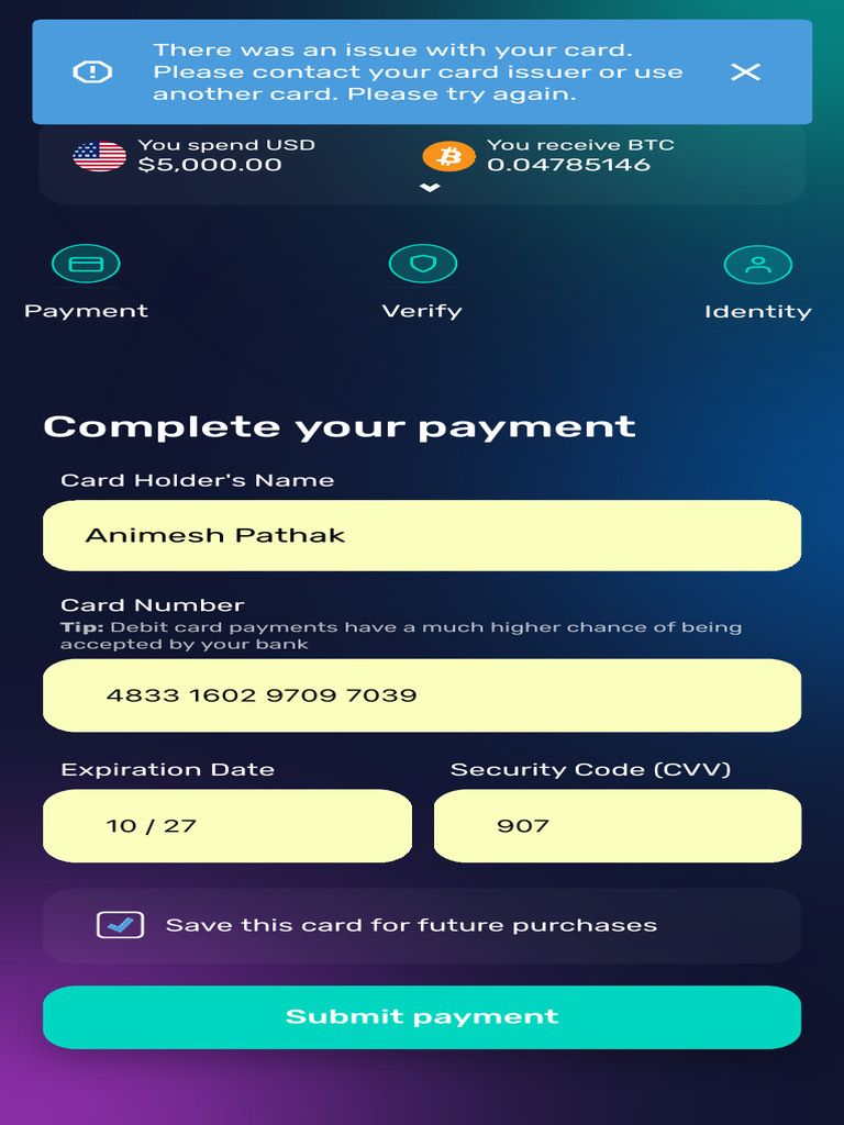 Banxa - Choose A Payment Method | PDF