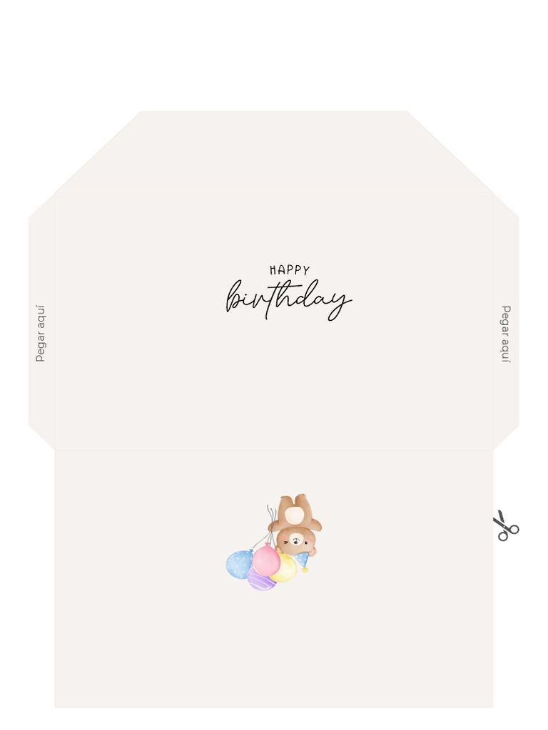 Carta Happy Birthday | PDF