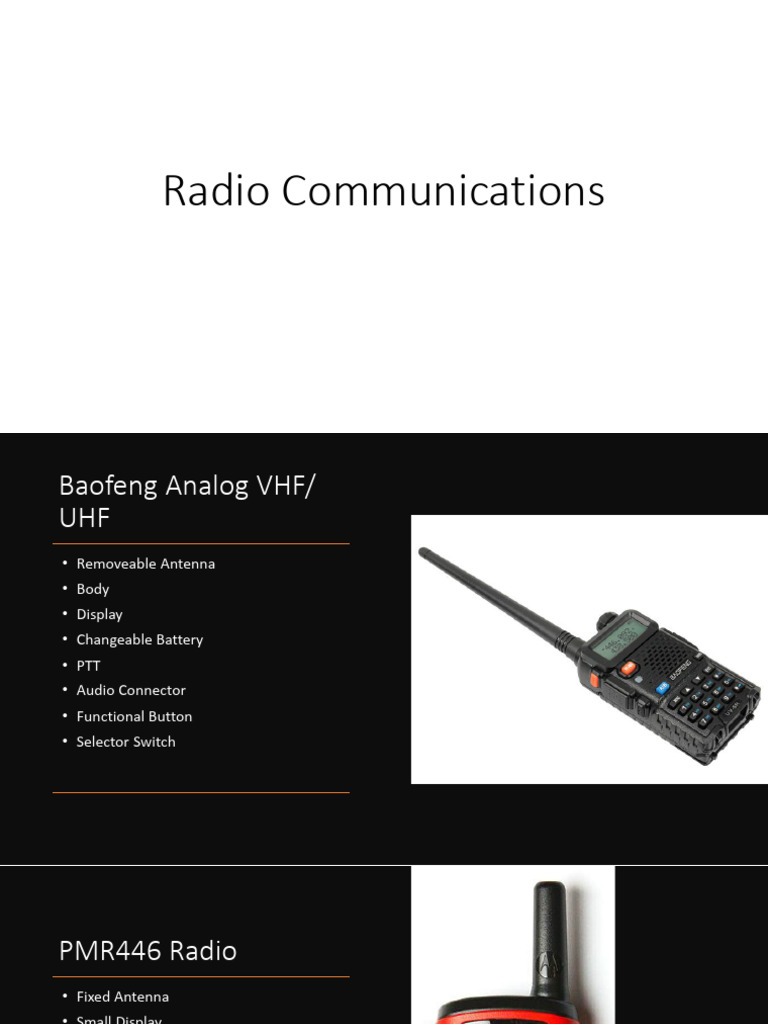 Radio Communication Basics and Standards | PDF