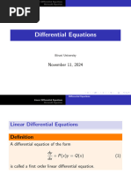 EM213 Lecture 7 Bernoulli S Differential Equations | PDF | Differential Equations | Equations