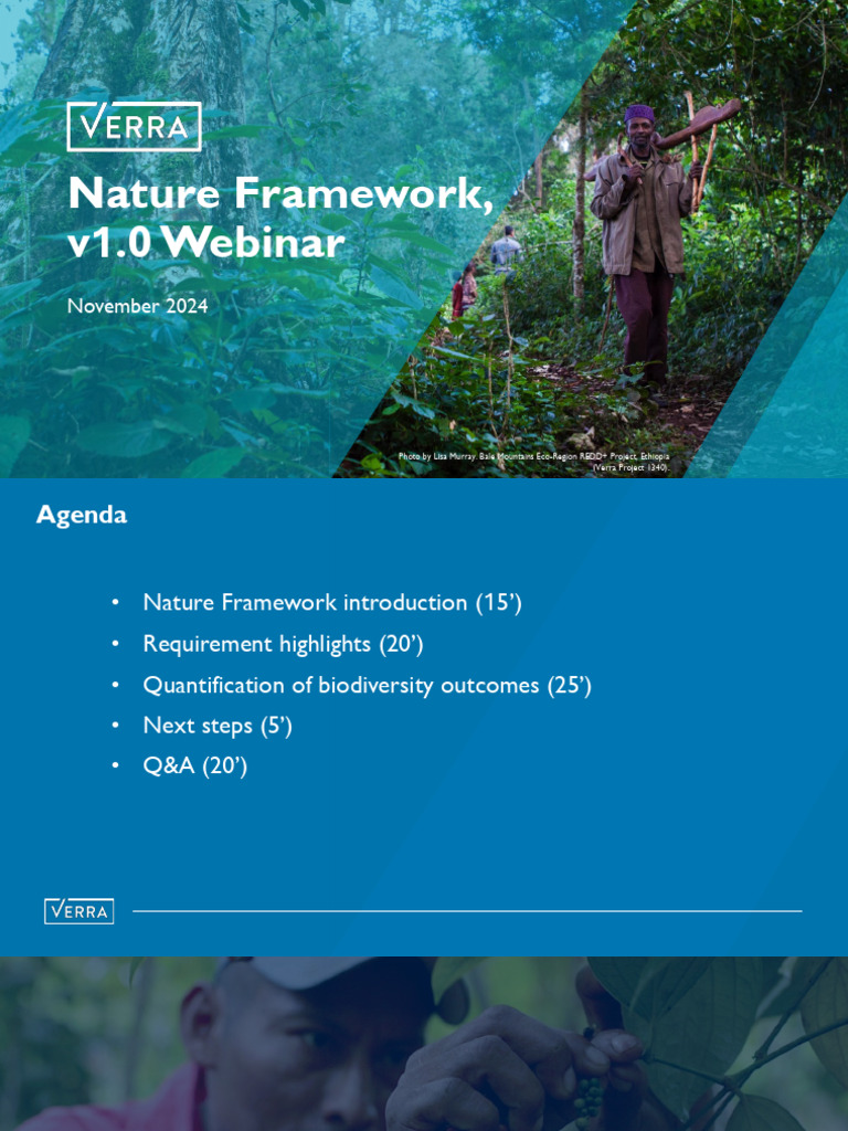Nature Framework v1.0 Webinar 20 Nov 2024 | PDF | Biodiversity | Risk