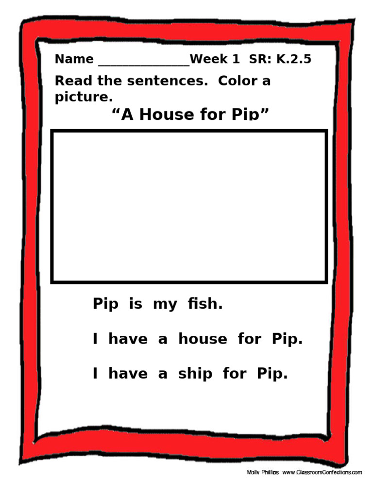 Reading Street Kindergarten Read and Draw | PDF