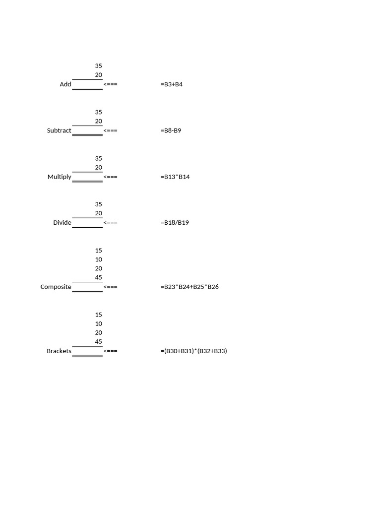 Basic Formulas | PDF