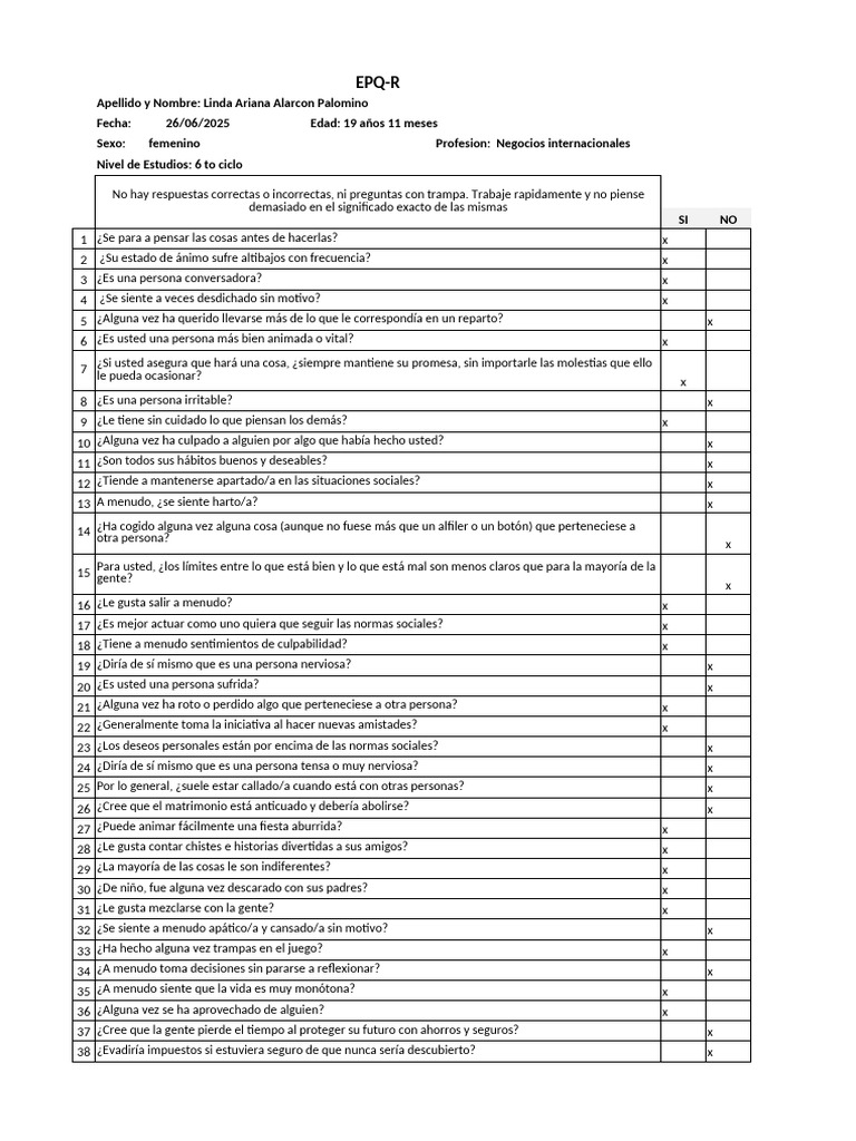 EPQ-R. 4. Software. | PDF