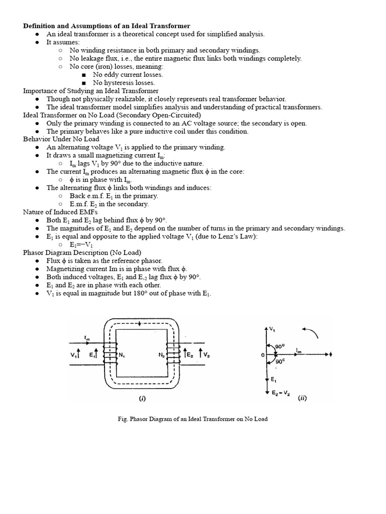 Transformers With and Without Load | PDF | Transformer | Inductance