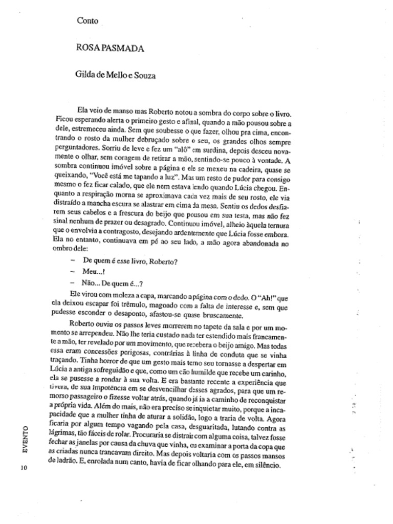 SOUZA, Gilda de Mello. Rosa Pasmada | PDF