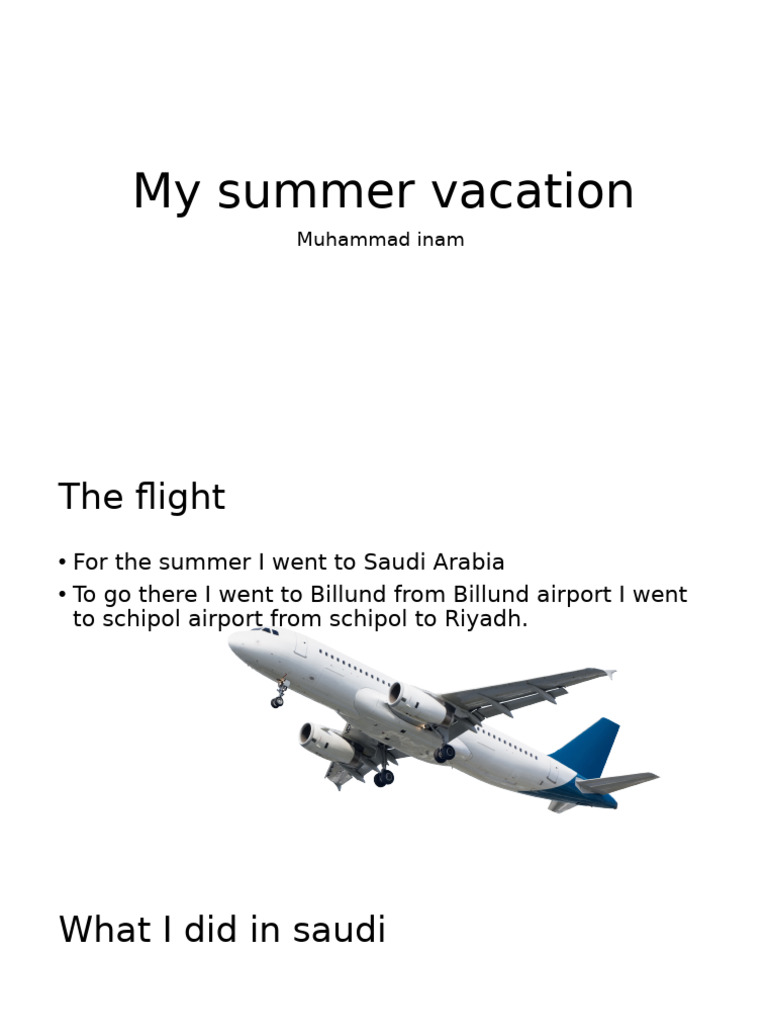 My Summer Vacation | PDF