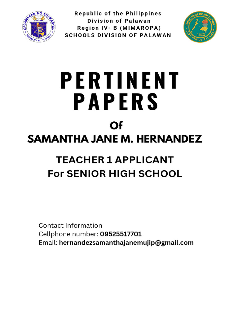 SHS Pertinent Paper | PDF