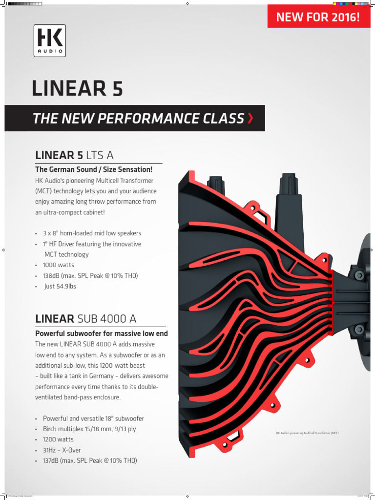 HK Audio Linear 5 Lts Info en | PDF