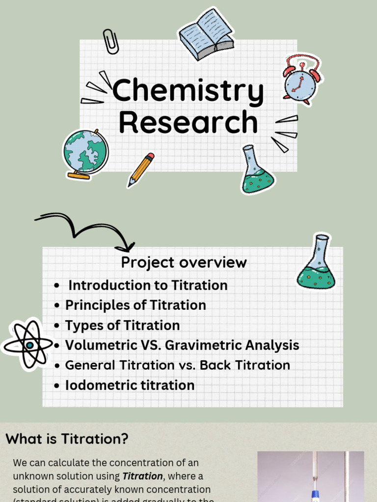 Science Project Presentation | PDF | Titration | Chemistry