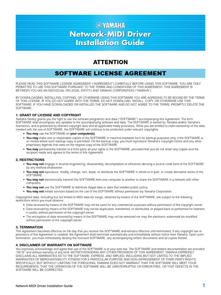 Network Midi Driver en Ig c0 | PDF | Computer Network | Installation (Computer Programs)