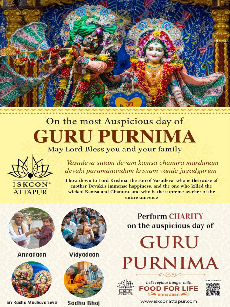 Guru Purnima - ISKCON - Attapur | PDF