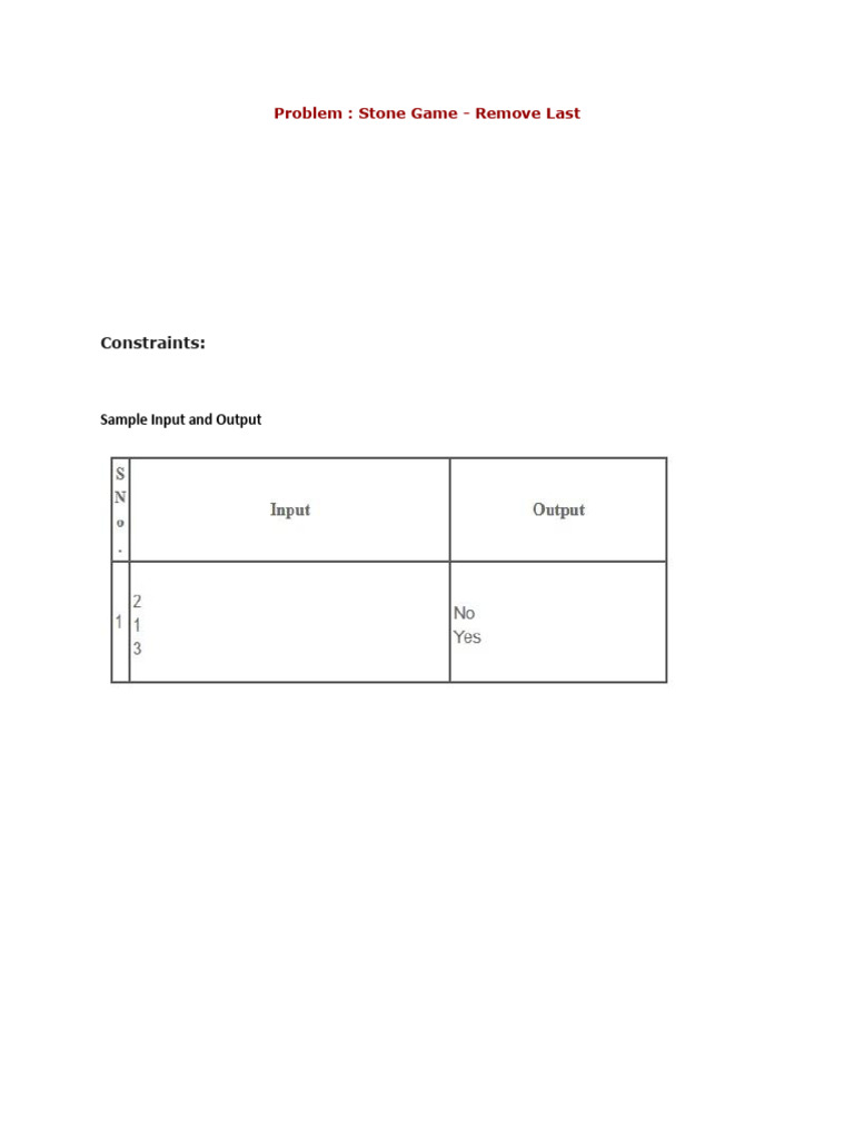 8.3 Stone Game | PDF