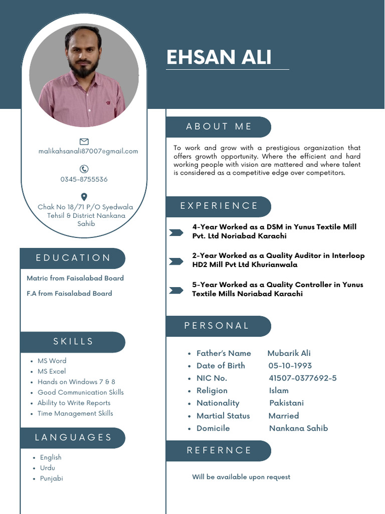 Grey and White Modern Resume CV | PDF
