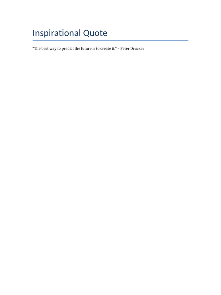 Inspirational Quote | PDF