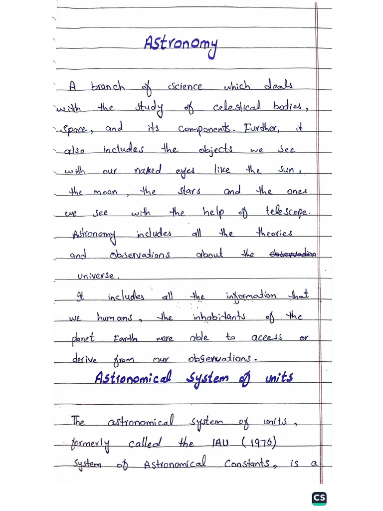 Astronomy Notes | PDF