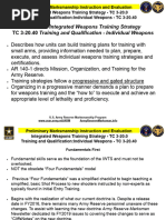 IWQ Tables Overview for Army Training | PDF | Projectile Weapons | Firearms