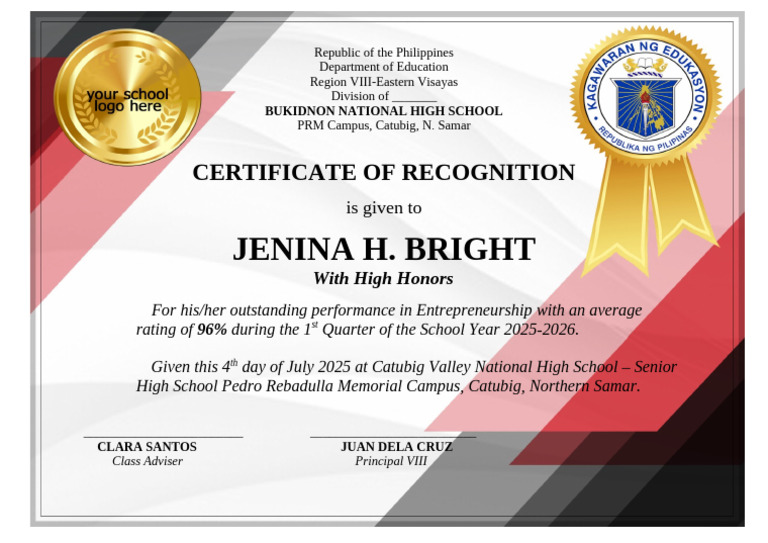 Sample Certificate | PDF