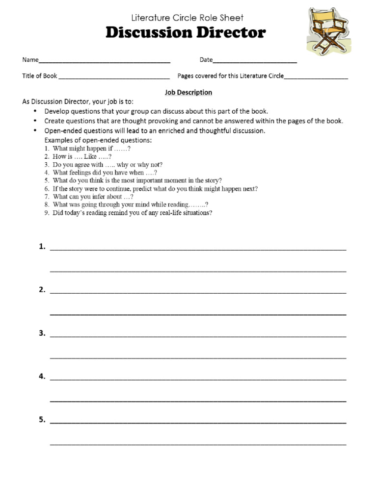 Literature Circles Director | PDF