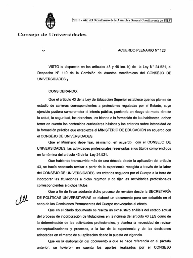 Revisión del Artículo 43 en Educación Superior | PDF | Licenciatura ...