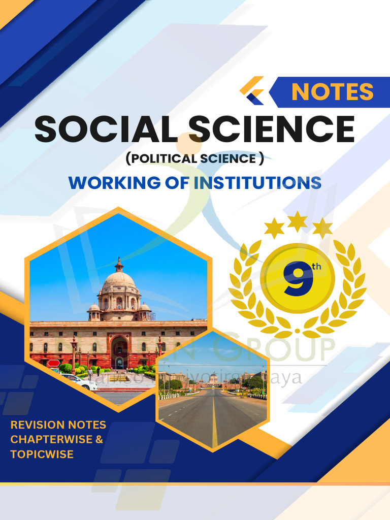 Class 9 SST: Working of Institutions | PDF | Government Institutions ...