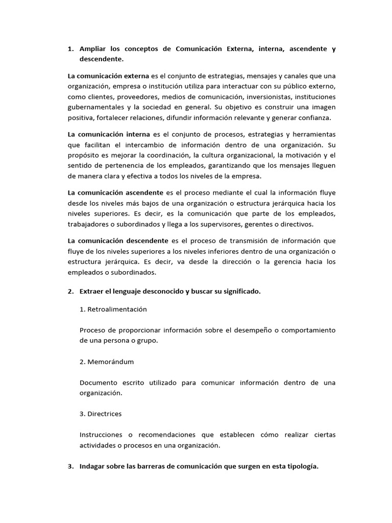 Ampliar Los Conceptos de Comunicación Externa | PDF | Inteligencia artificial | Inteligencia (IA ...
