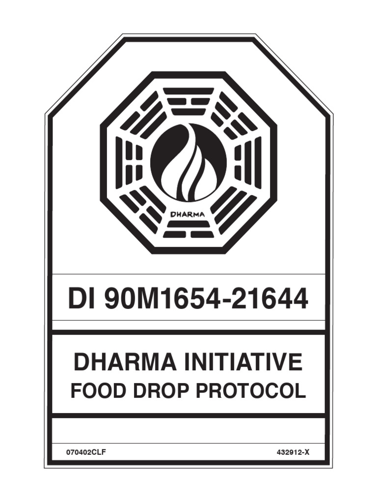 Lost Dharma Initiative Food Labels Binder Covers | PDF