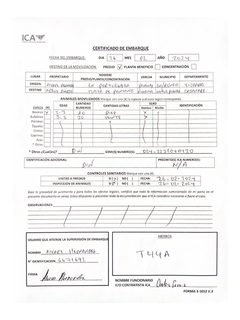 Certificado de Embarque-4 | PDF