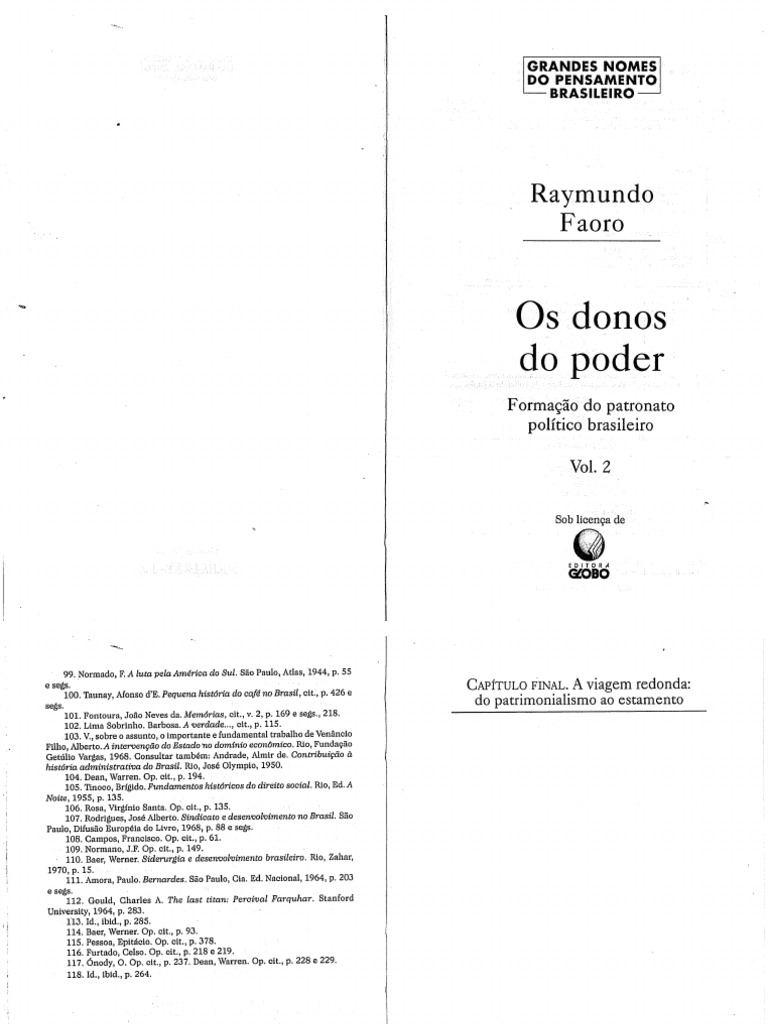 07 - Faoro, R - Os Donos Do Poder - p361-392 - (1 - 250603 - 143044 | PDF