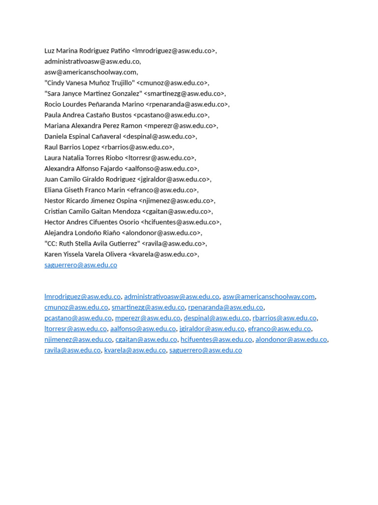 Base de Datos ASW | PDF