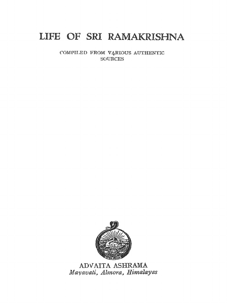 Life-Of Sri Ramakrishna PDF | PDF