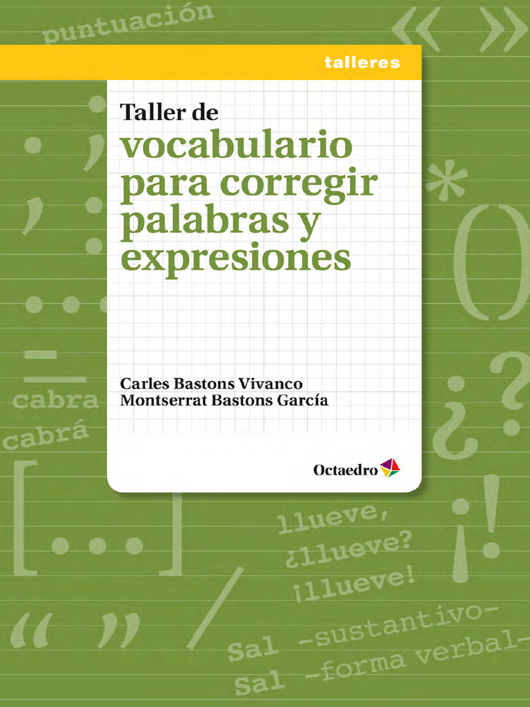 Taller de Vocabulario para Corregir Palabras y Expresiones | PDF ...