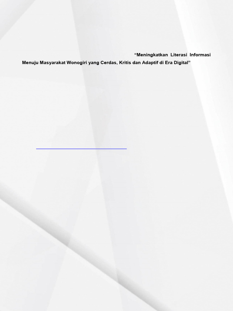 Syarat Dan Ketentuan Bimtek Literasi Informasi | PDF