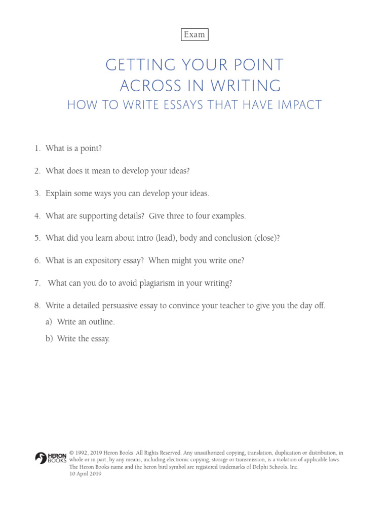 Get Your Point Exam | PDF