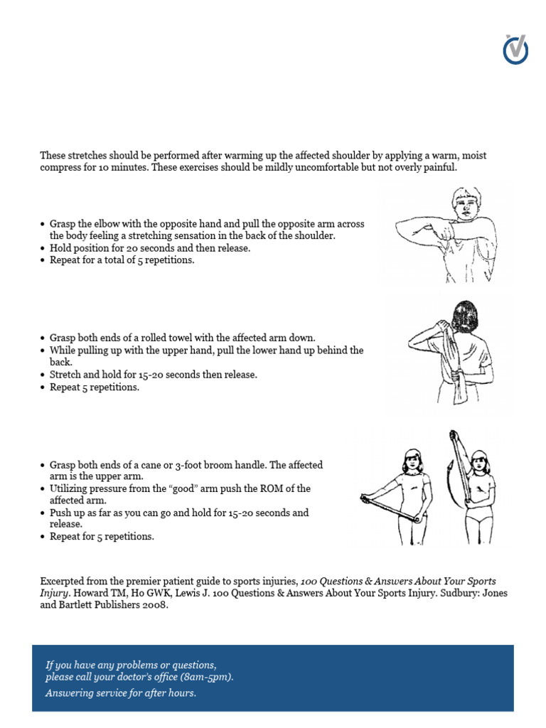 Ho Shoulder ROM Adhesive Capsulitis | PDF