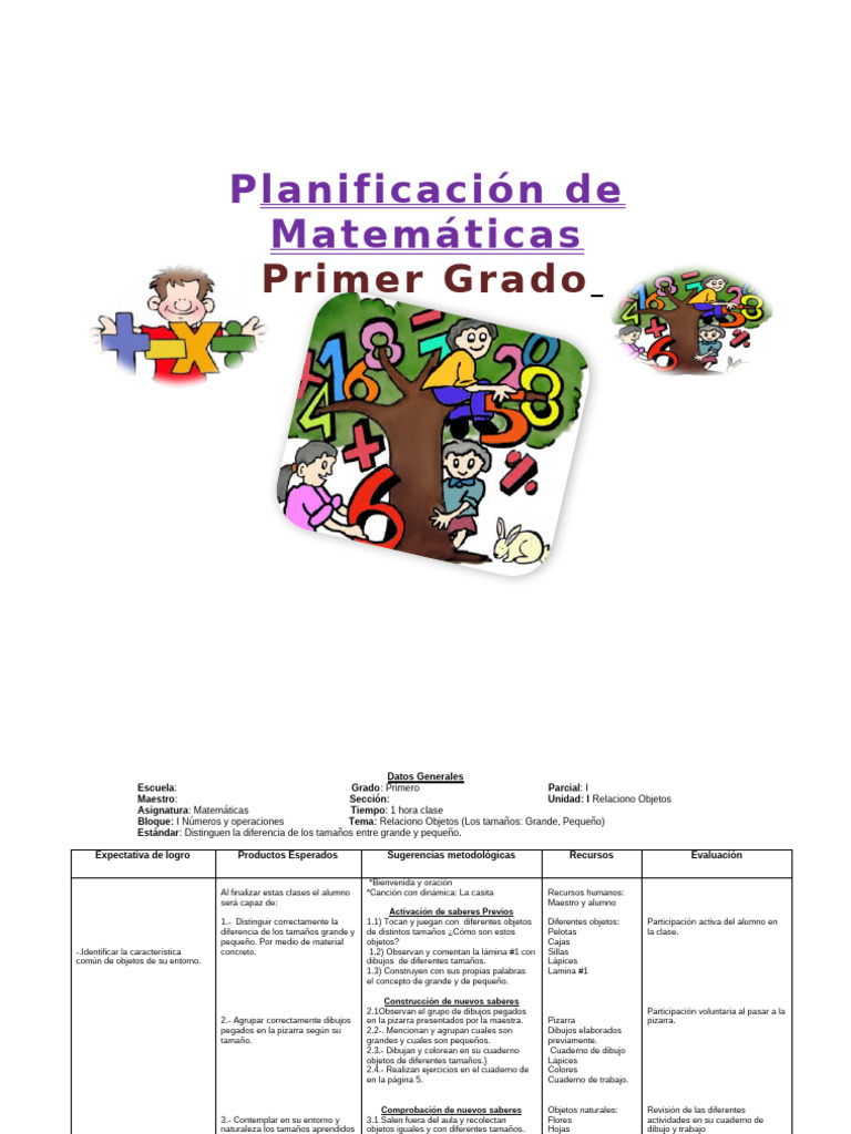Planes Primer Grado 2014 | PDF | Dibujo | Color