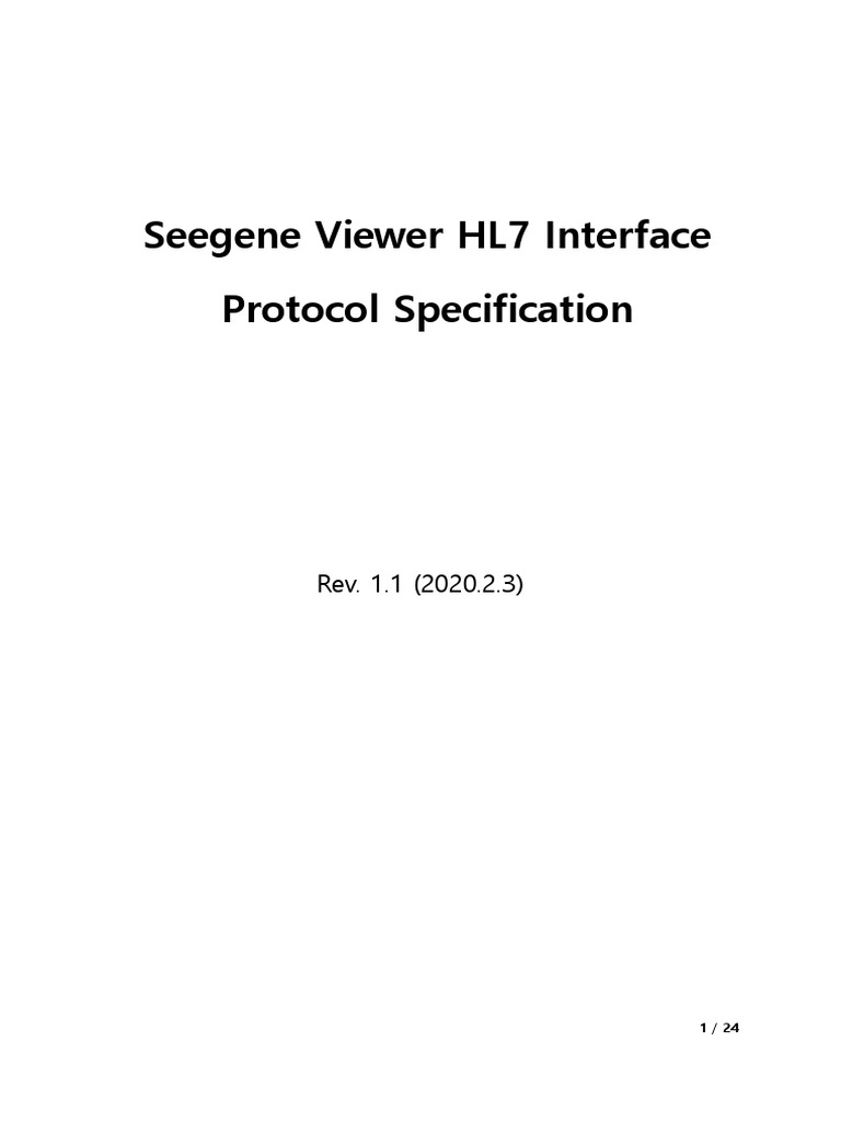 Seegene Viewer HL7 Protocol Guide | PDF | Computer Science | Computer ...