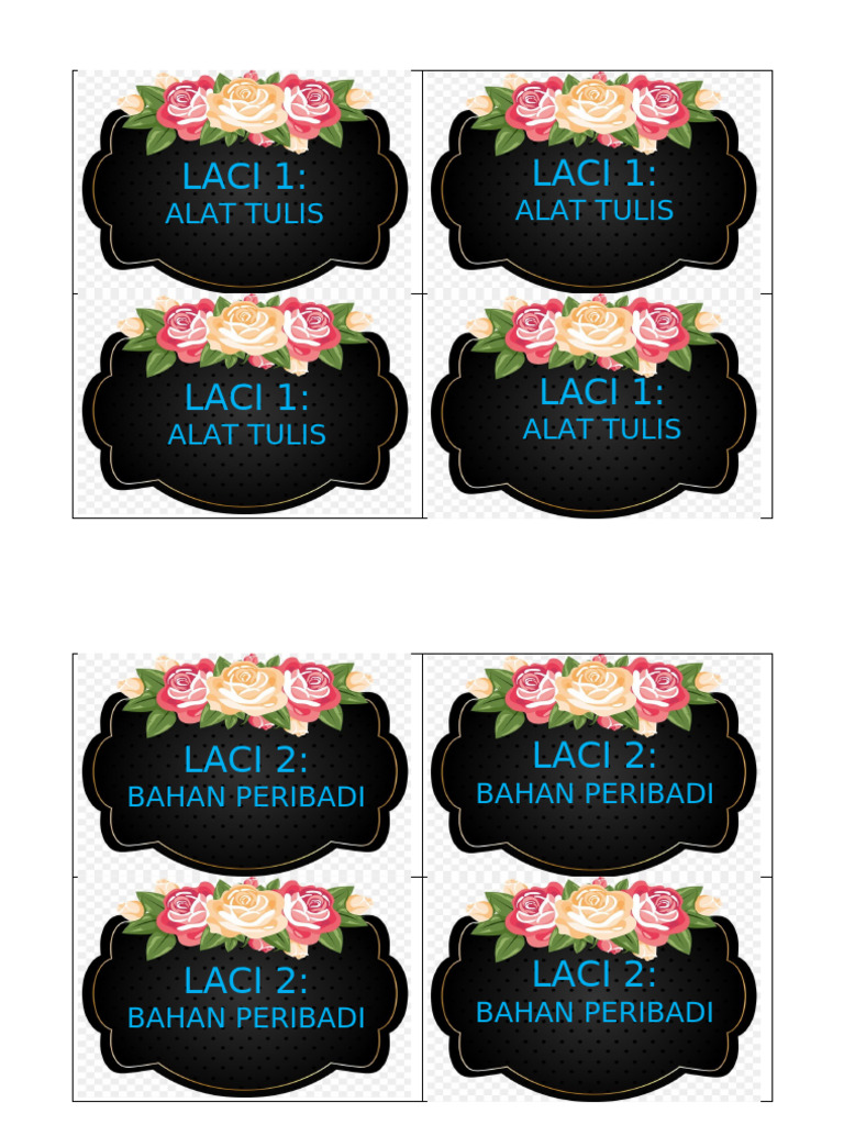 Label Pejabat Eksa 2025 | PDF