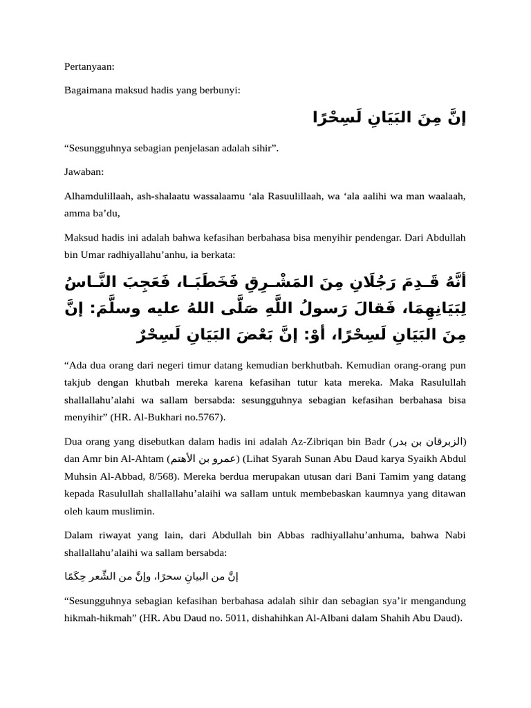 Penjelasan Adalah Sihir. Yulian | PDF