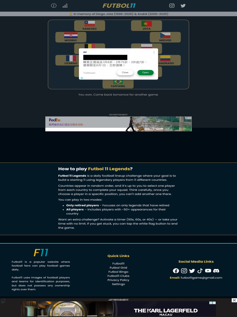 Futbol11 Legends - Play Football 11 Retro | PDF