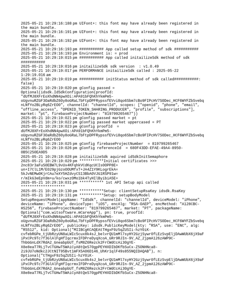 Id SDK Logs | PDF | Computer Security | Security