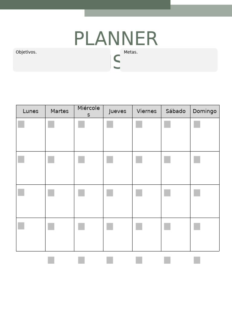 Metas Mensuales y Planificación | PDF