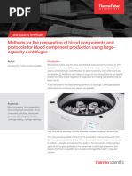Blood Component Preparation Flowchart | PDF | Blood Plasma | Hematology