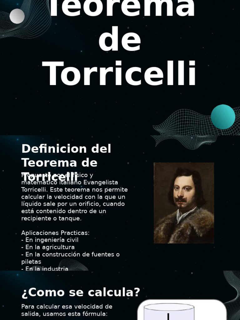 Teorema de Torricelli | PDF