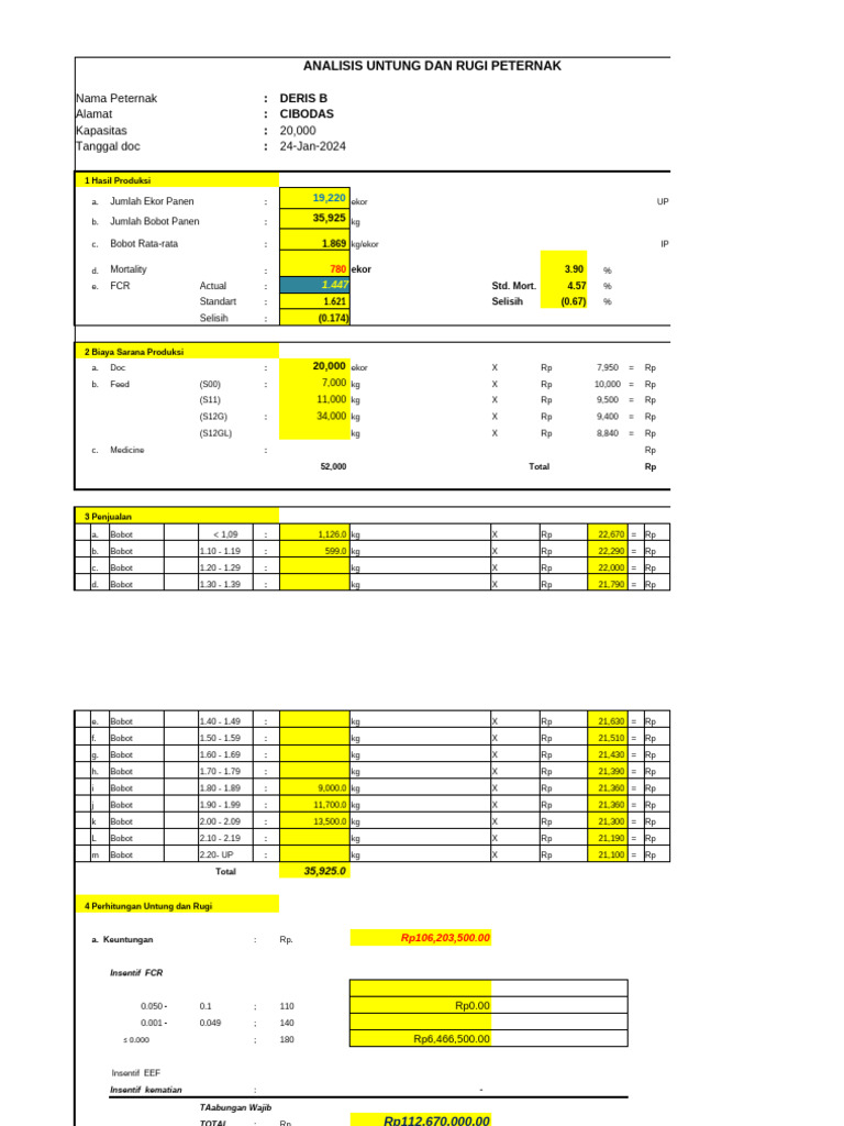Analisis Untung CP Dan Suja | PDF
