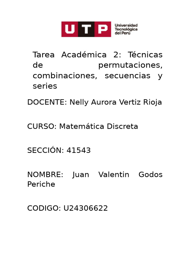 Tarea Académica 2. Matematica II | PDF | Criptografía | Secuencia