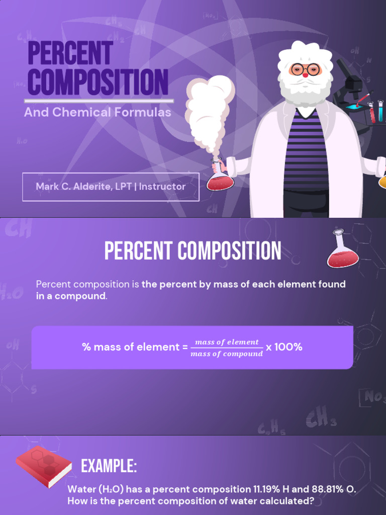 Lesson 5 - Percent Composition and Chemical Formulas | PDF | Chemical ...
