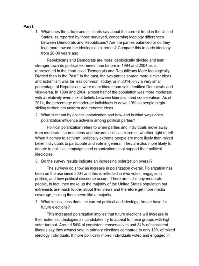 U.S. Political Polarization Trends and Impact | PDF | Popular Culture ...