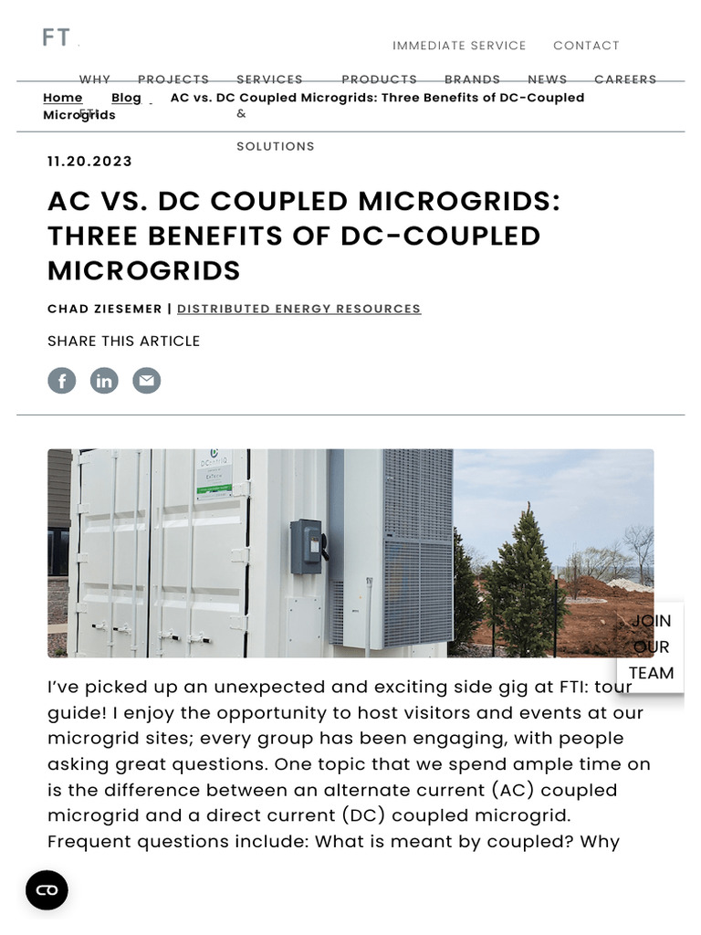 AC vs. DC Coupled Microgrids - Three Benefits of DC-Coupled Microgrids ...