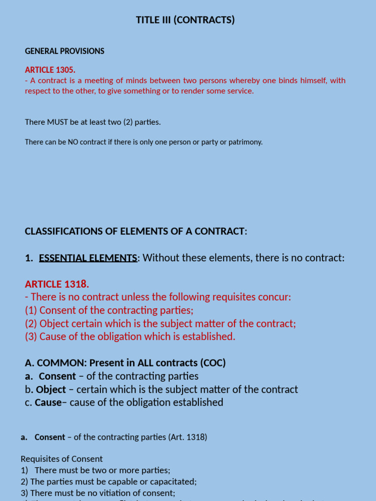 Oblicon Contracts Part 1 | PDF | Offer And Acceptance | Option (Finance)